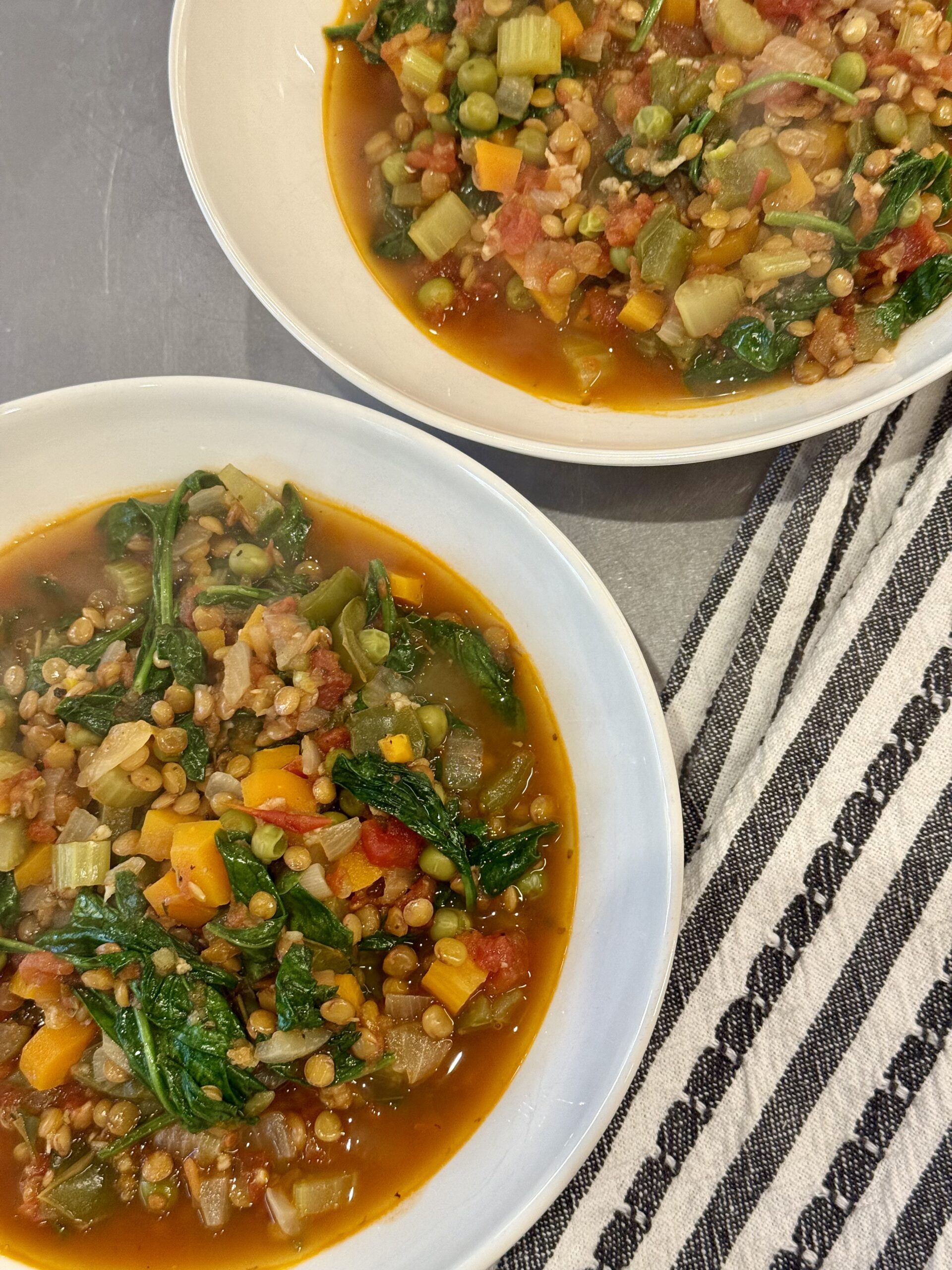 Vegetable Lentil Soup - Blush & Bloom